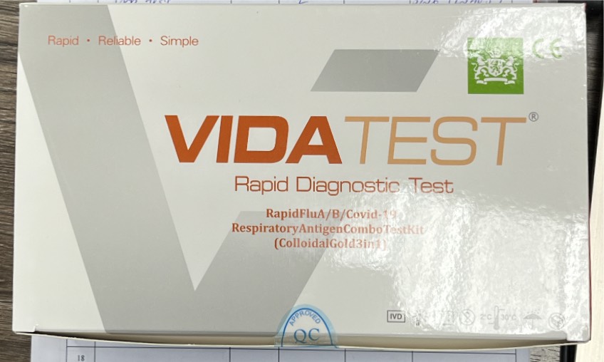 Vida test cúm AB Rapid Diagnostc Test 3 trong 1 (H/20cái) hộp bé | Top ...